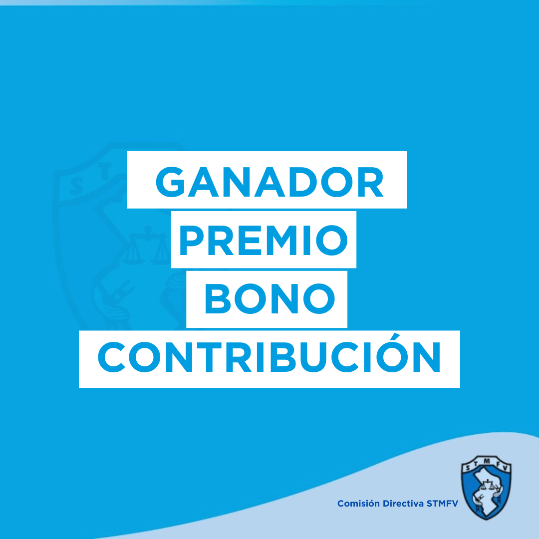 GANADOR PREMIO BONO CONTRIBUCIÓN | STM Florencio Varela